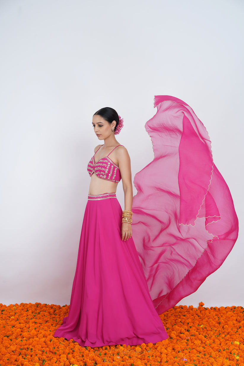 Rani Lehenga Set – Label Rashi Jain